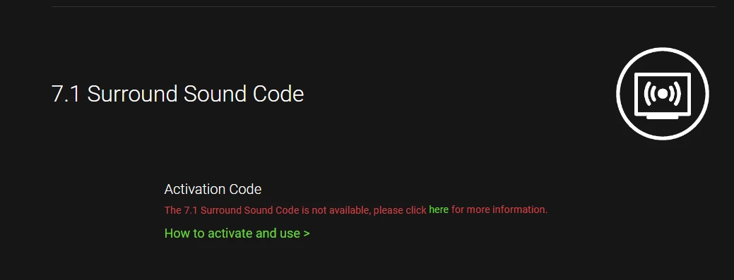 Trouble Getting 7.1 Surround Sound Code | Razer Insider