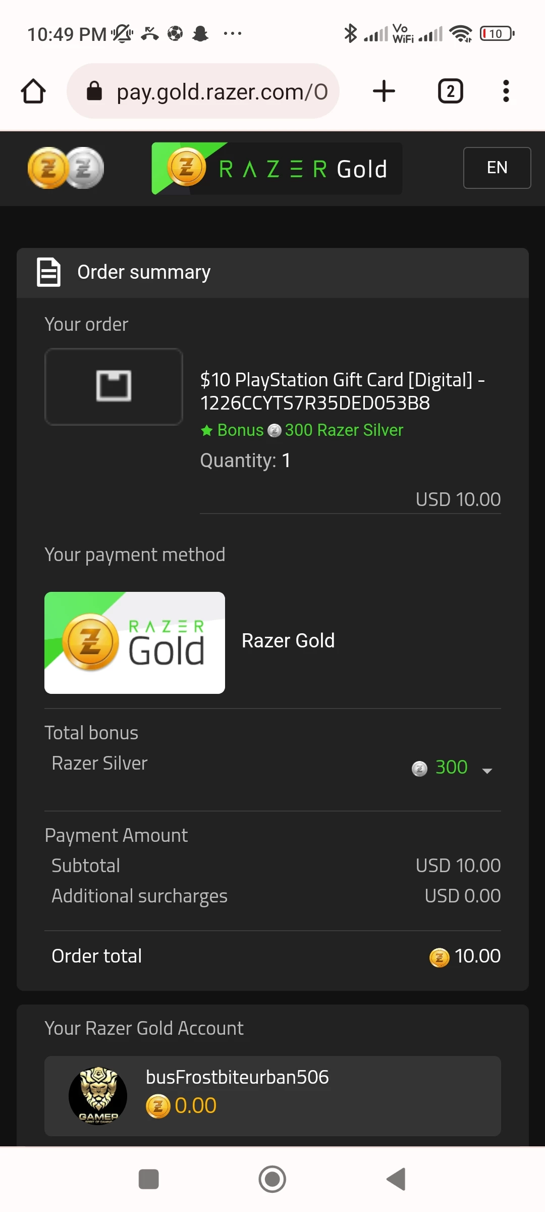 Lost my voucher codes | Razer Insider