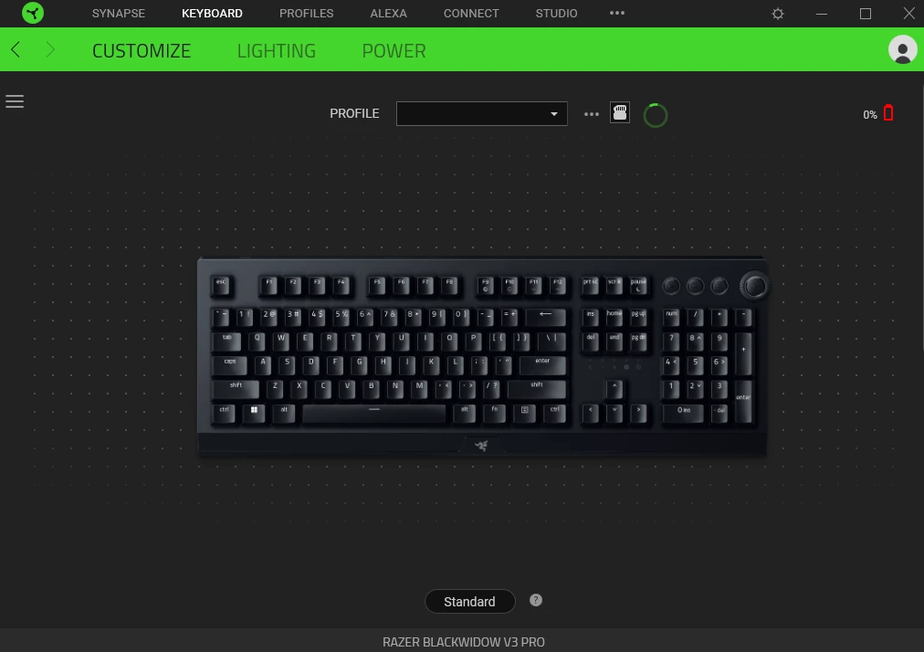 Razer Blackwidow v3 Pro - Synapse 3 doesnt save or allow adding of profiles | Razer Insider