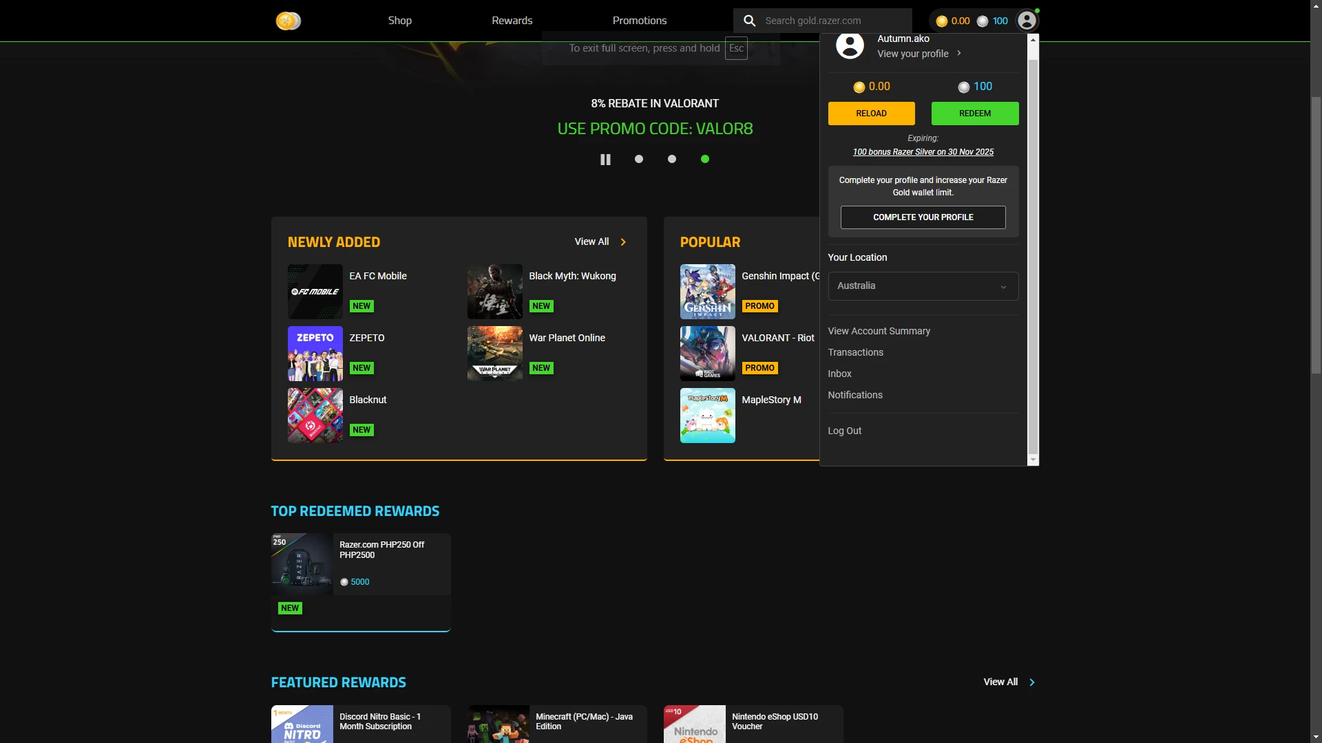 need help Changing location | Razer Insider