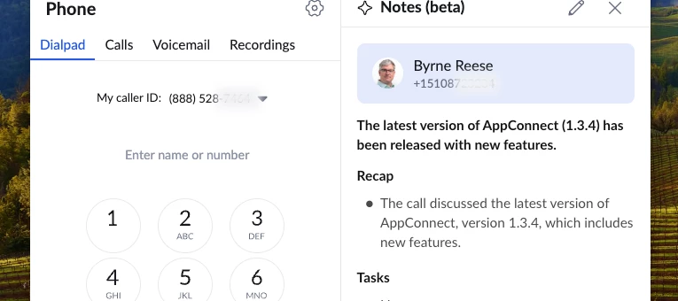 Smart notes, call transcripts, server-side call logging and more ...