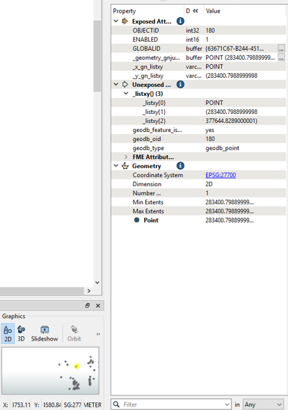 Data Inspector coordinate issue - change of grid system in workflow ... Data Inspector coordinate issue - change of grid system in workflow ...