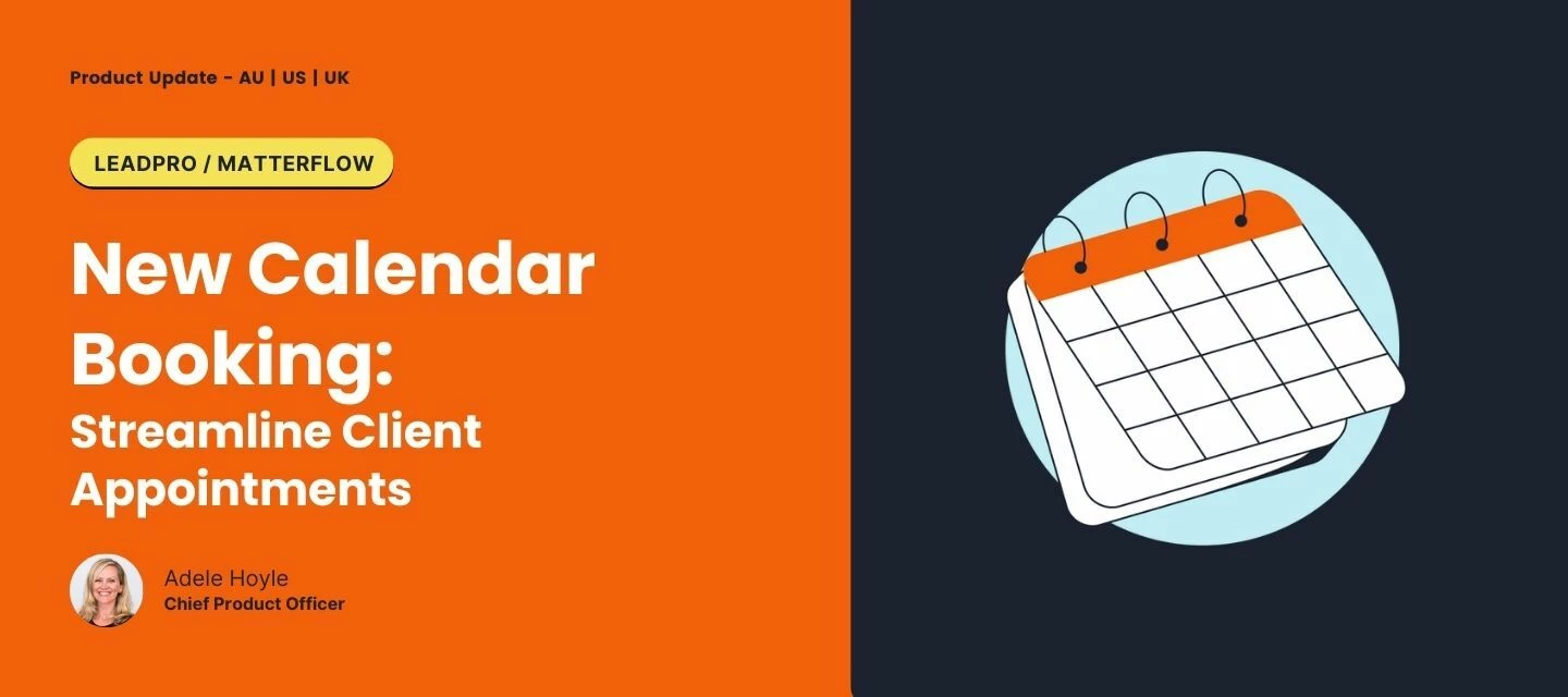 New Intake Calendar Booking Feature: Streamline Client Appointments ...