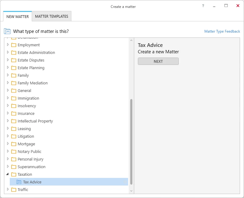 Legal Content Update January 2026: Tax Advice Matter Type, updated ...