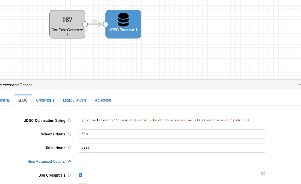 Ingestion To Azure Mssql Using Sdc Streamsets Community