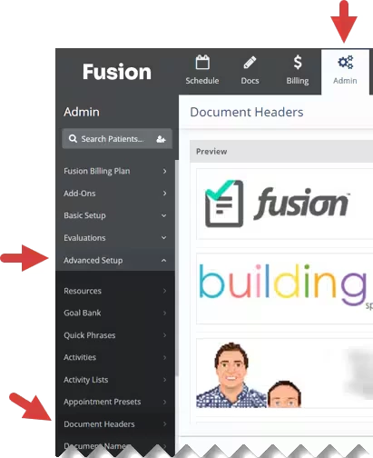 Add & Manage Document Headers | Ensora Experience