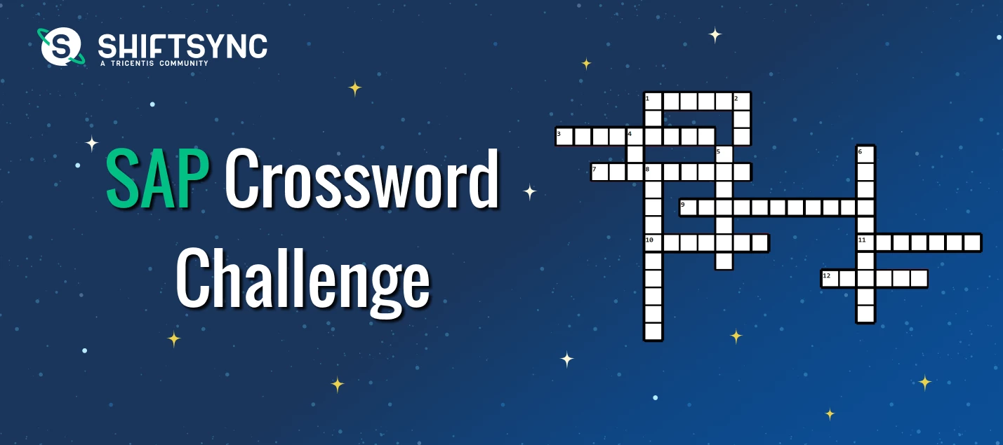 Puzzle quest: SAP Crossword Challenge | ShiftSync Community