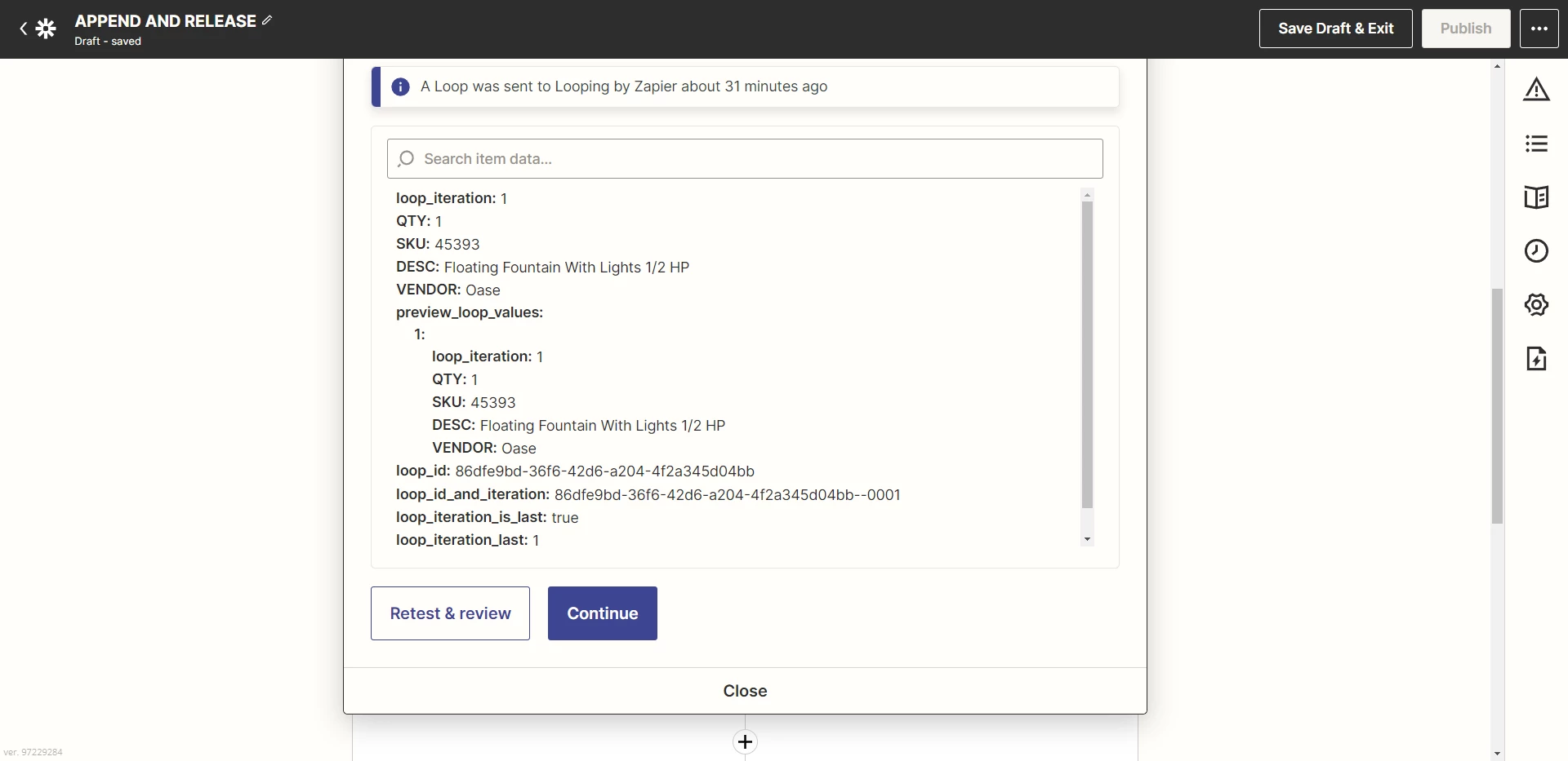 Zap Is Only Looping On A Single Row In Google Sheets Instead Of All 