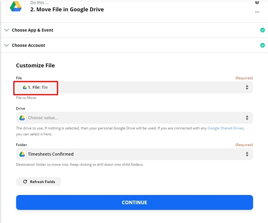 Move All Files From One Google Drive Folder To Another When They Are 